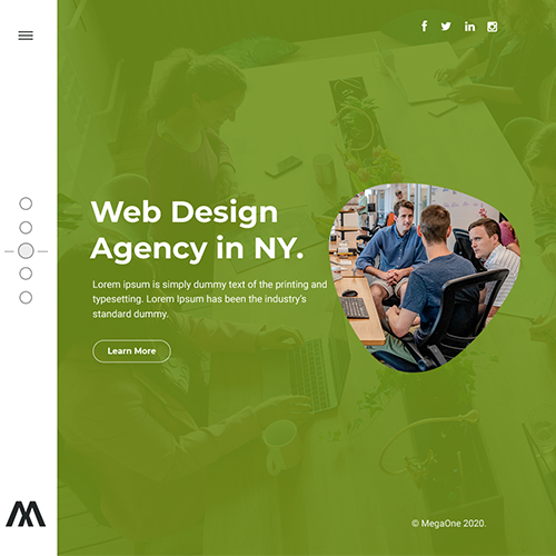 MegaOne | One Page / Multi Page Parallax HTML5 Template | Biggest HTML5 Template of 2025